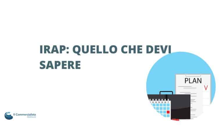 IRAP: che cos'è e chi deve pagarlo