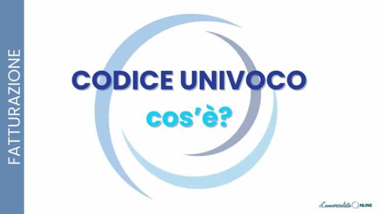 Codice Univoco: cos’è e a cosa serve - Il Commercialista Online 1